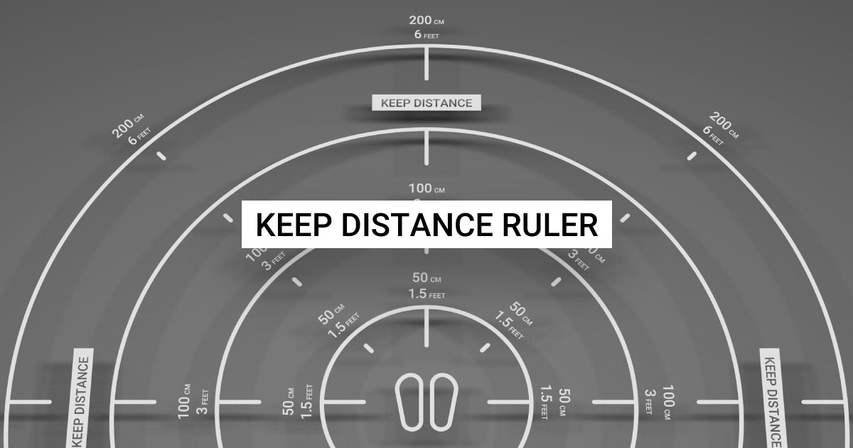 KEEP DISTANCE RULER